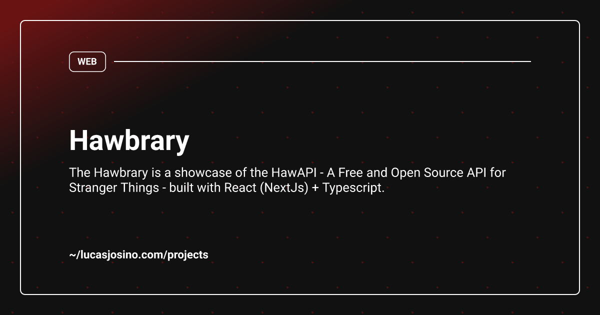 Hawbrary - Project | Lucas Josino